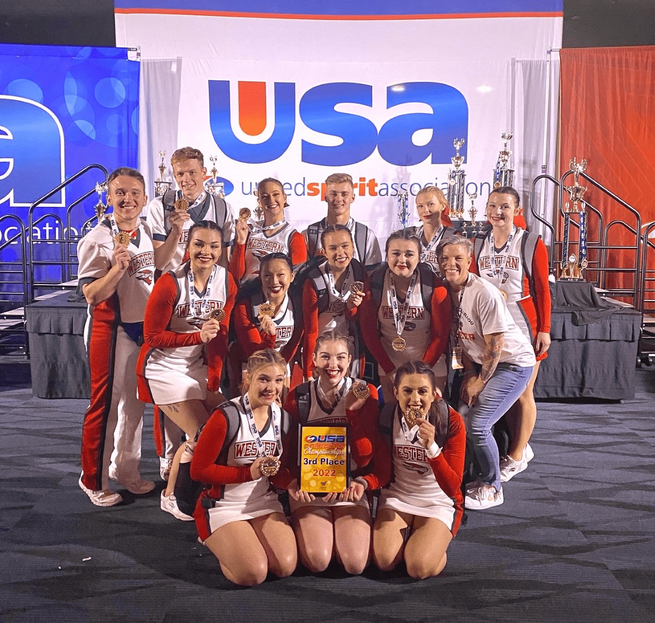 Western’s Cheer Team places third at national competition in California ...